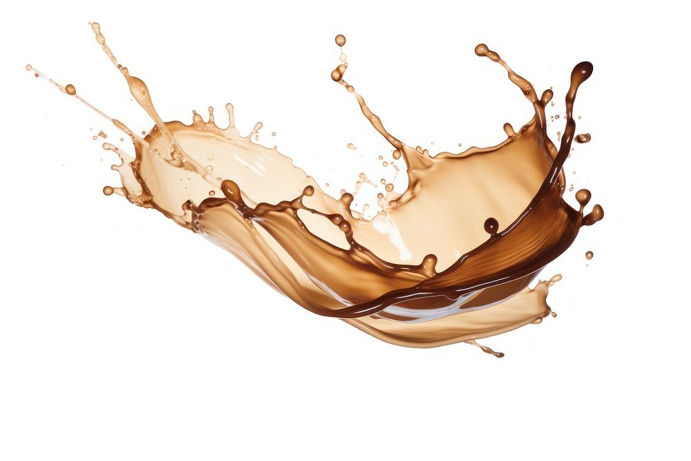 Coffee splash white background refreshment | Free Photo Illustration ...