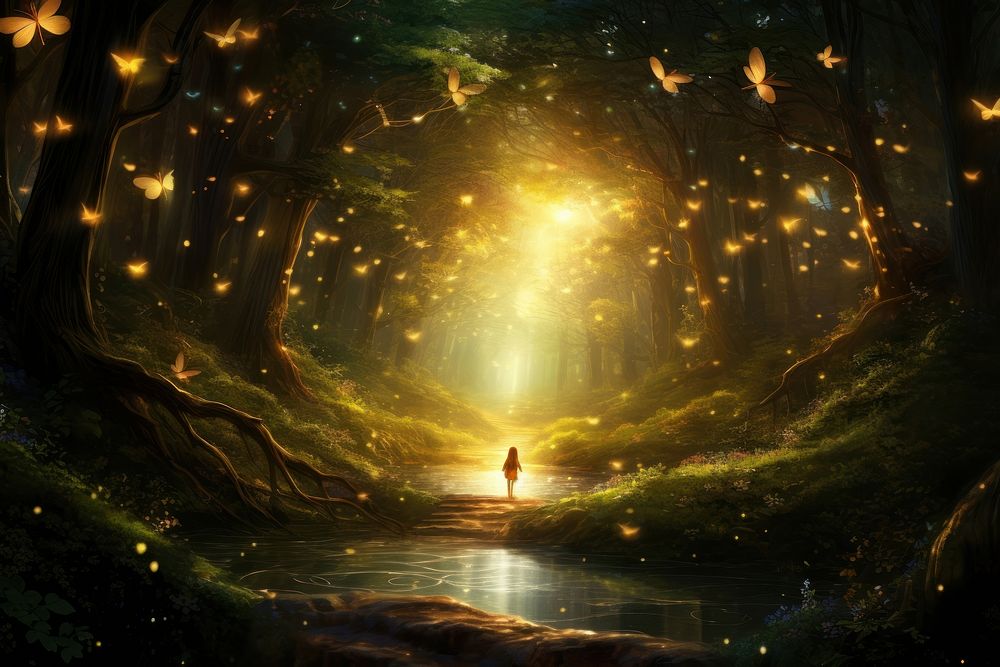 Little angel forest outdoors woodland. | Premium Photo - rawpixel