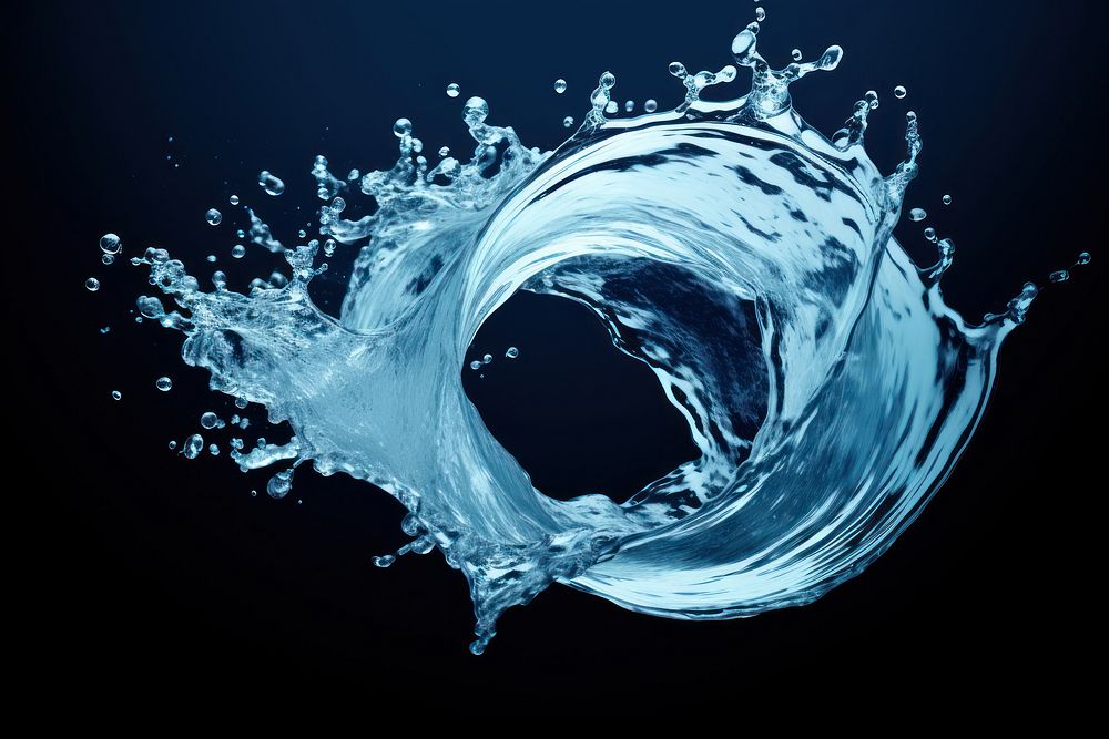 Spinning water sea refreshment concentric. | Premium Photo - rawpixel