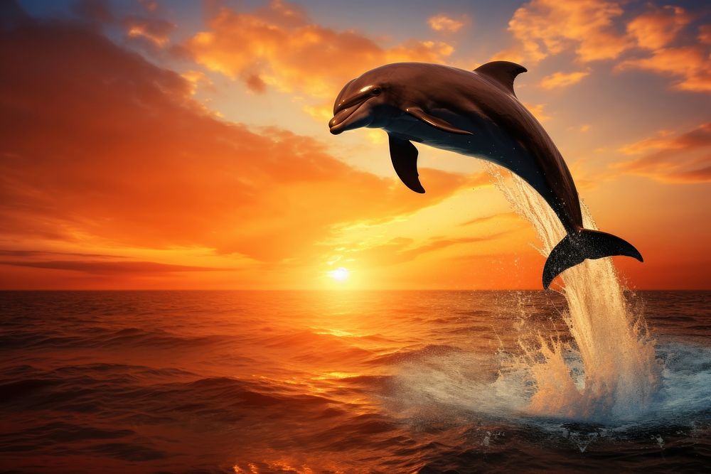 Dolphin outdoors jumping animal. | Premium Photo - rawpixel