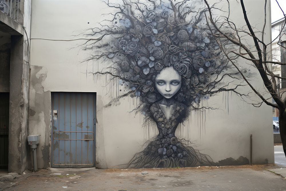 Art architecture graffiti painting. AI | Premium Photo - rawpixel