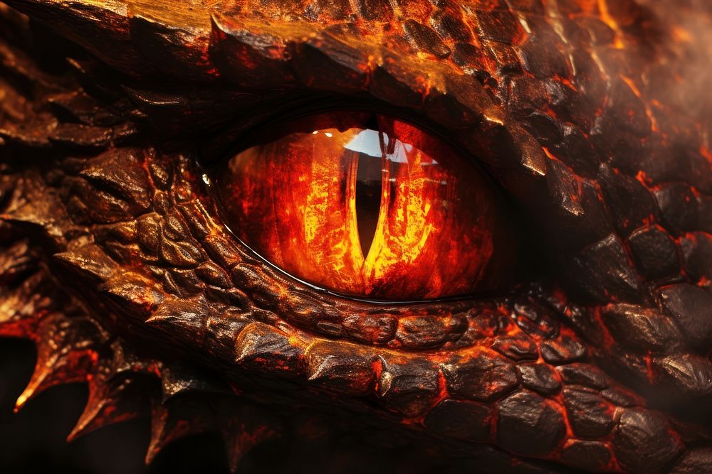 Fire dragon eye screenshot. | Premium Photo - rawpixel