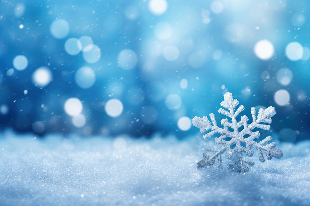 Snowflakes backgrounds outdoors nature. AI | Free Photo - rawpixel