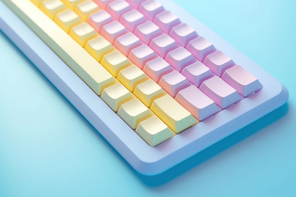 Keyboard keyboard computer blue. AI | Premium Photo - rawpixel