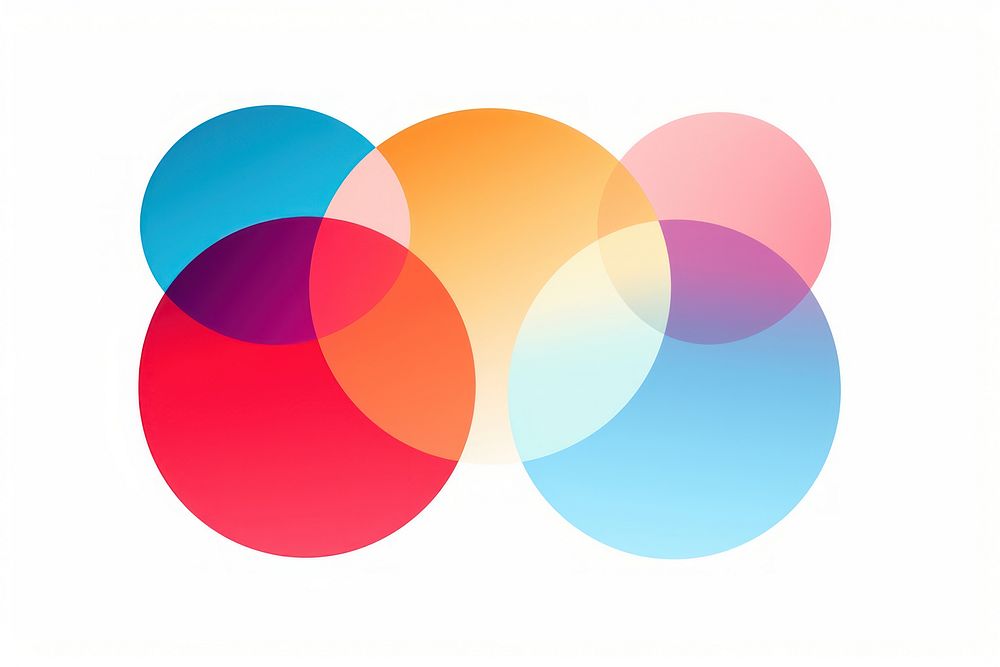 Abstract circle overlapping background logo | Free Photo Illustration - rawpixel