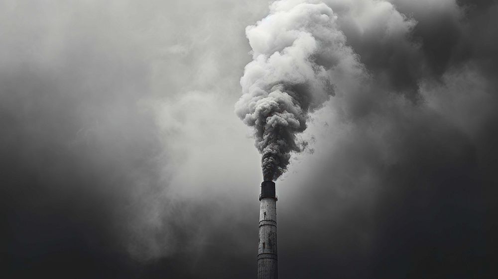 Smoke pollution outdoors chimney. AI | Free Photo - rawpixel