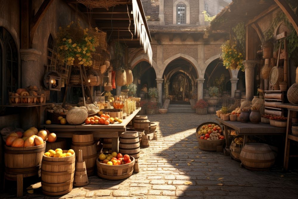 Architecture building market city. | Free Photo - rawpixel