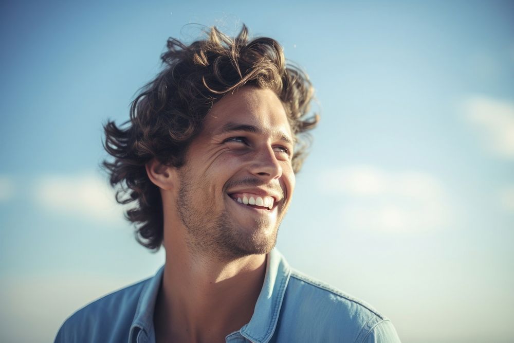 Man smiling smile laughing adult. | Free Photo - rawpixel