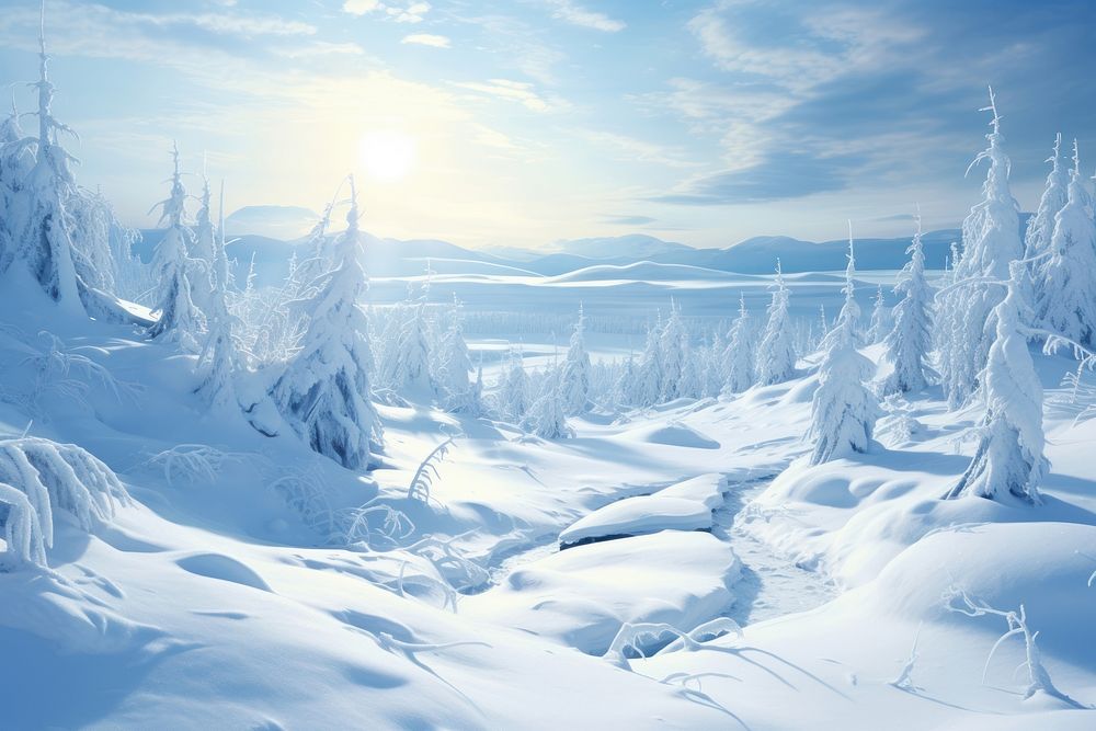 Snow magic mountain ice landscape | Premium Photo - rawpixel