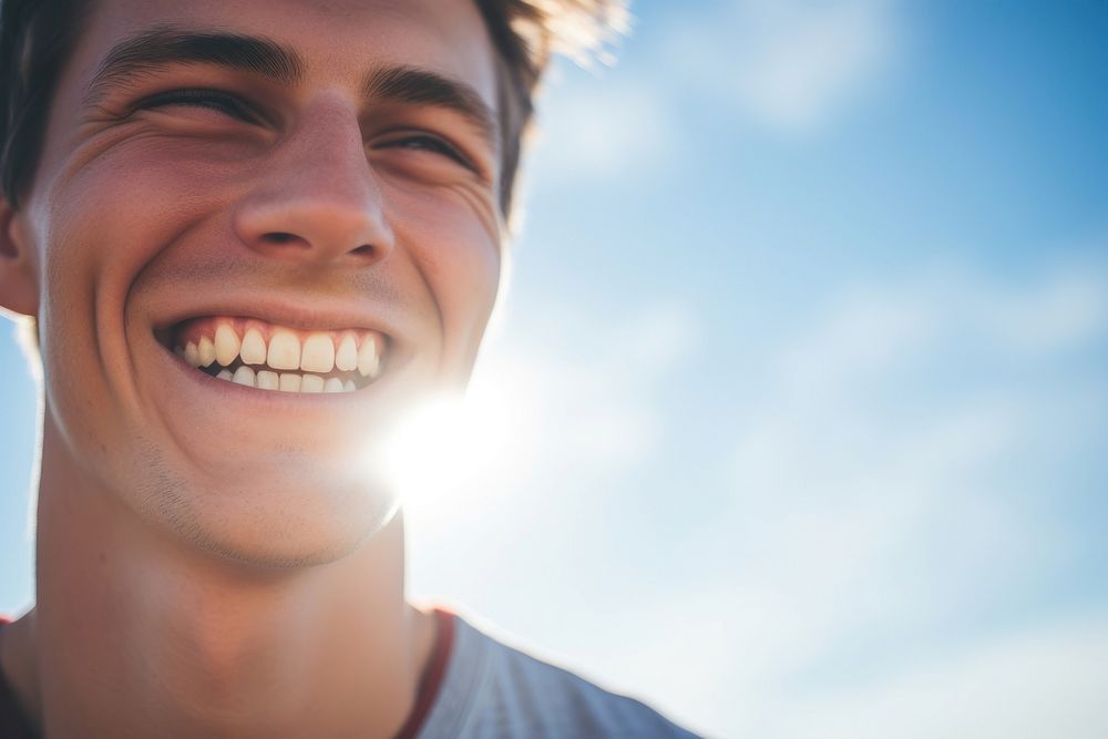 Man smiling smile laughing adult. | Free Photo - rawpixel