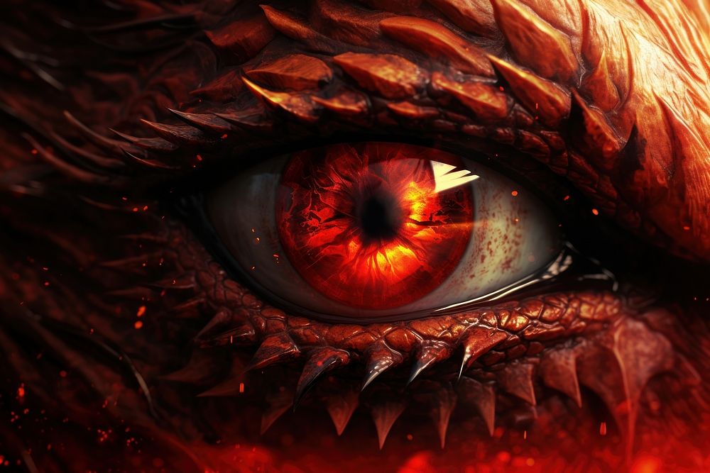 Dragon fire eye aggression. AI | Premium Photo - rawpixel