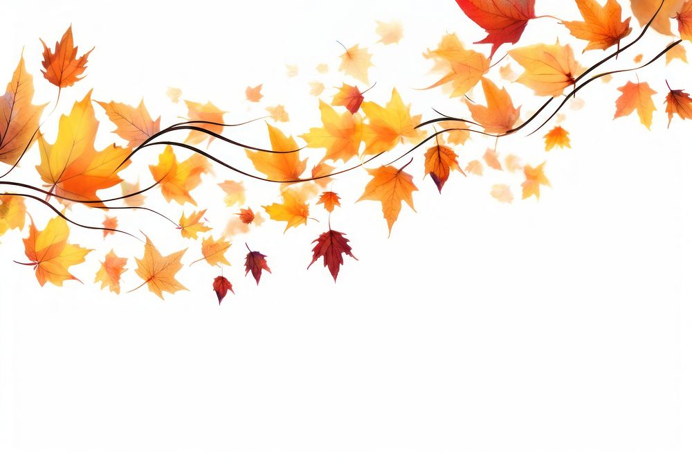 Falling autumn falling leaves. | Free Photo Illustration - rawpixel