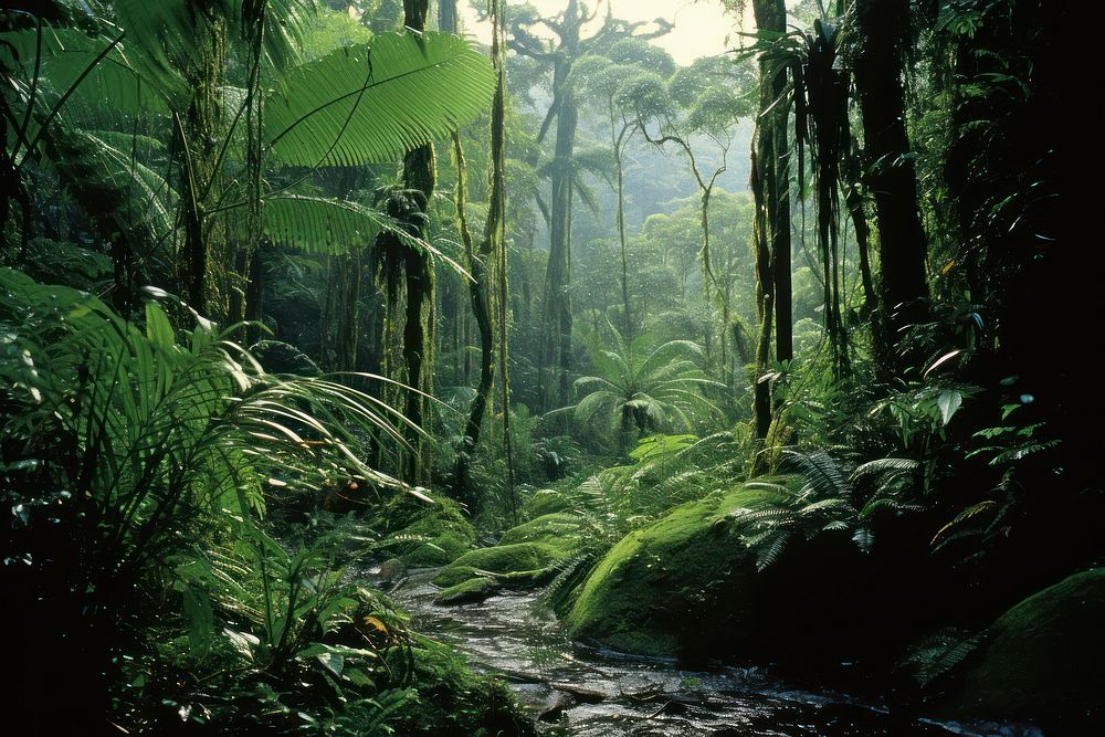 Rainforest nature vegetation outdoors. AI | Premium Photo - rawpixel