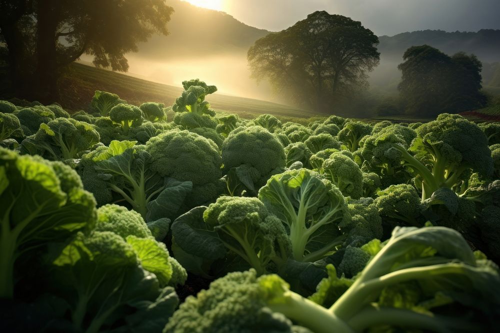 Broccoli farm vegetable outdoors plant. | Free Photo - rawpixel