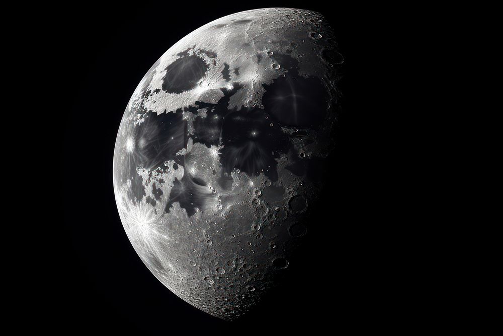 Moon astronomy outdoors nature. AI | Premium Photo - rawpixel