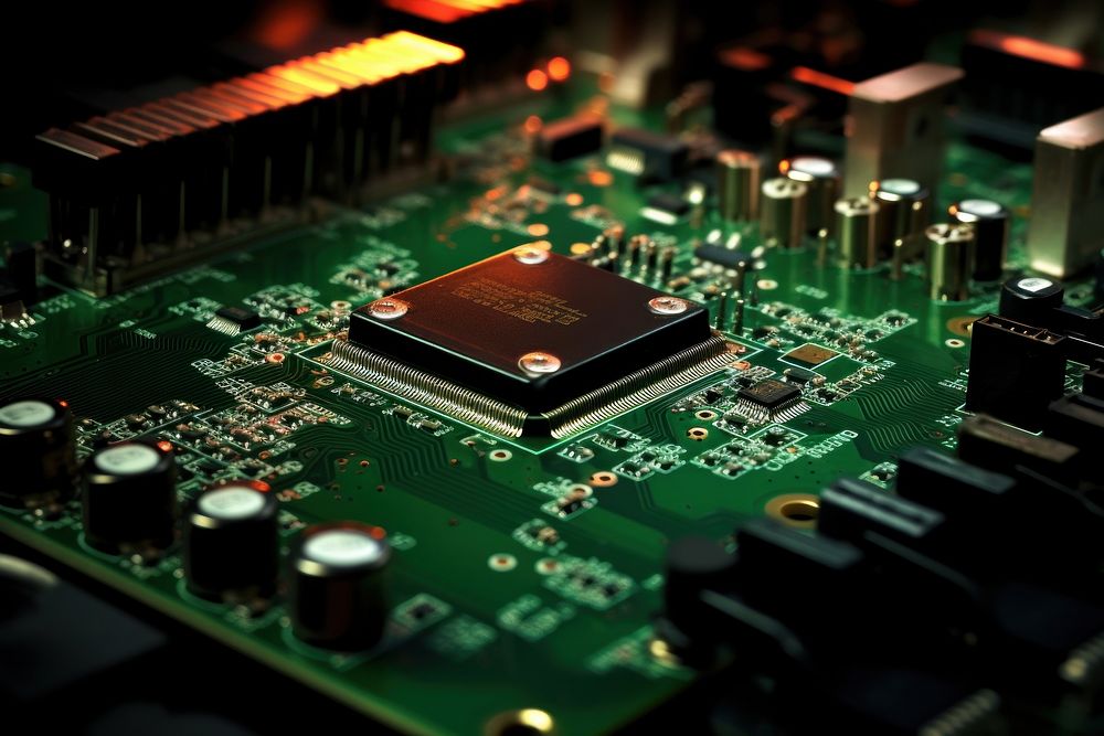 CPU circuit board electronics microcontroller | Premium Photo - rawpixel