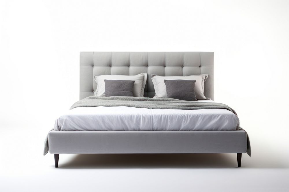 grey modern king size bed | Premium Photo - rawpixel