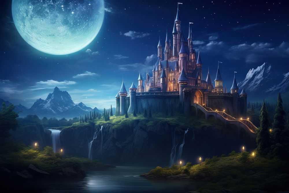 Magical castle background architecture landscape | Premium Photo - rawpixel