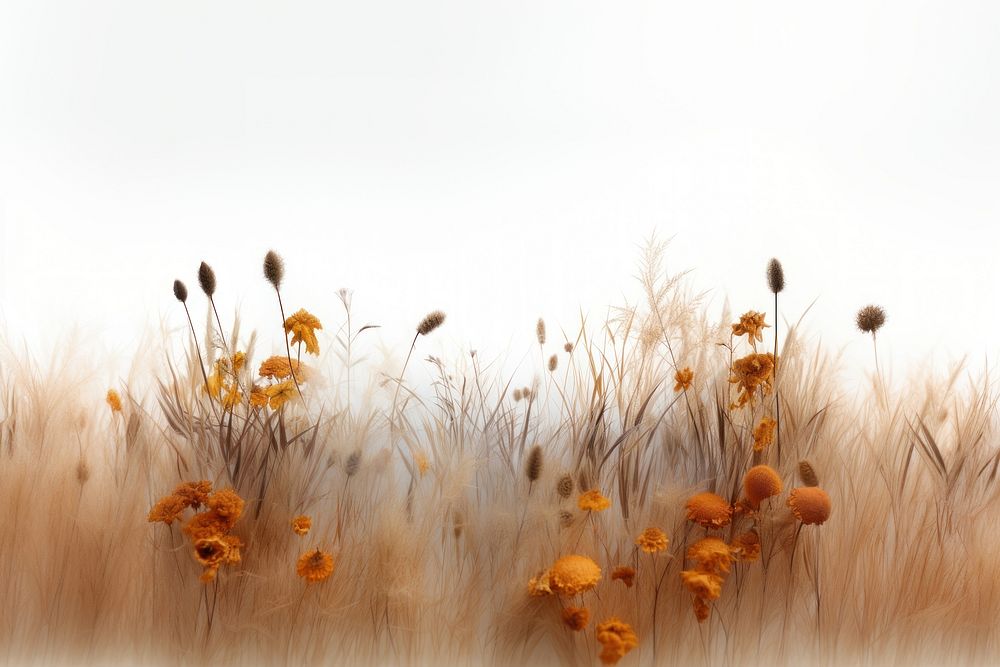Autumn meadow border outdoors nature | Free Photo - rawpixel