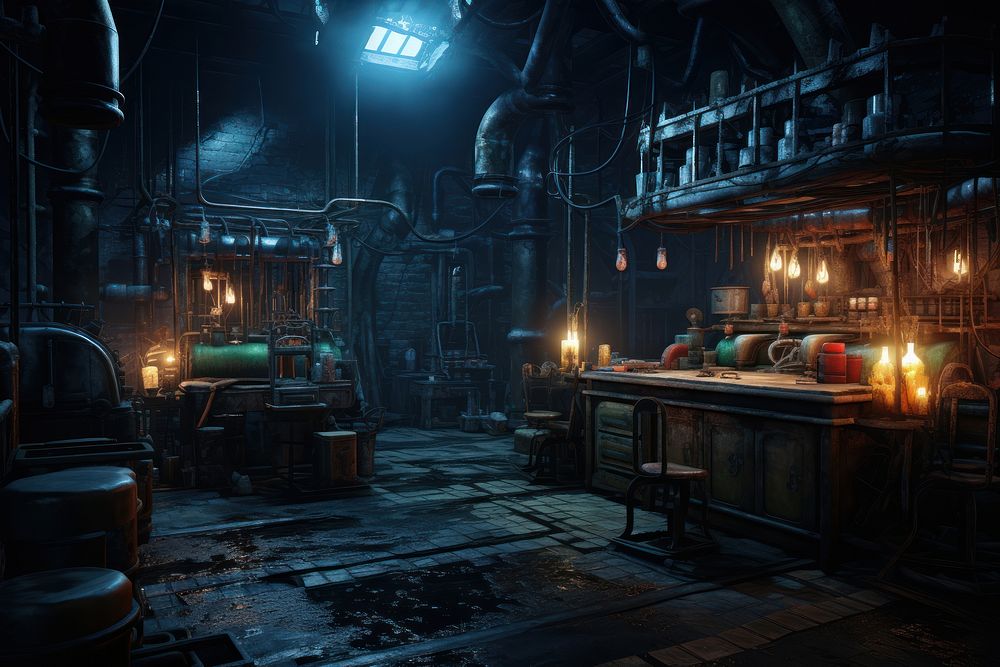 Laboratory architecture building manufacturing. AI | Premium Photo ...