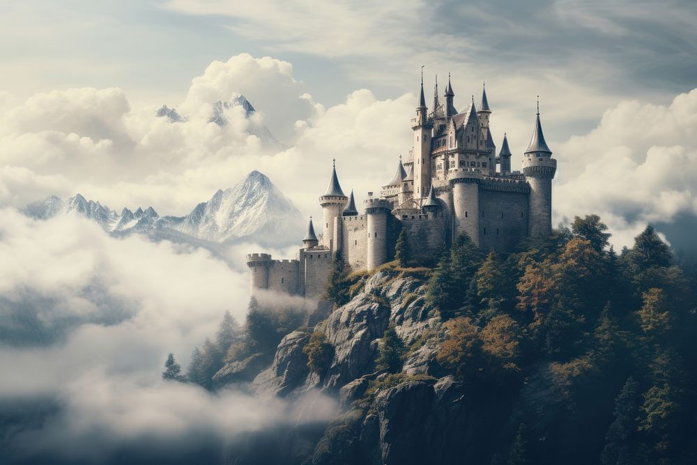 Medieval castle architecture landscape building. | Premium Photo - rawpixel