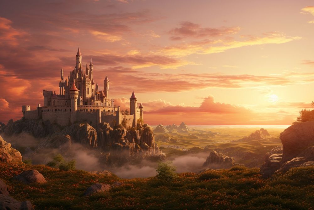 Medieval castle ground architecture landscape | Premium Photo - rawpixel