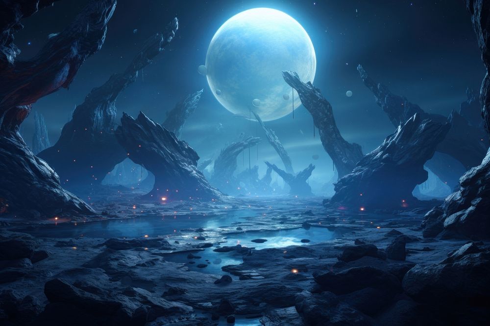 Aliens world astronomy nature night. | Premium Photo - rawpixel