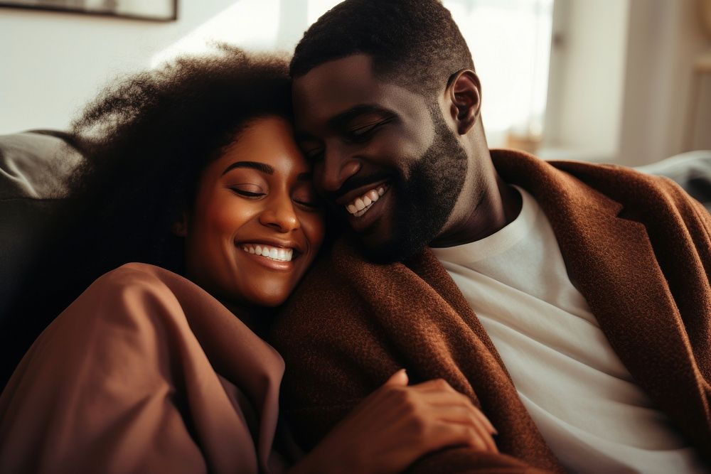Black couple hugging tightly smiling | Free Photo - rawpixel