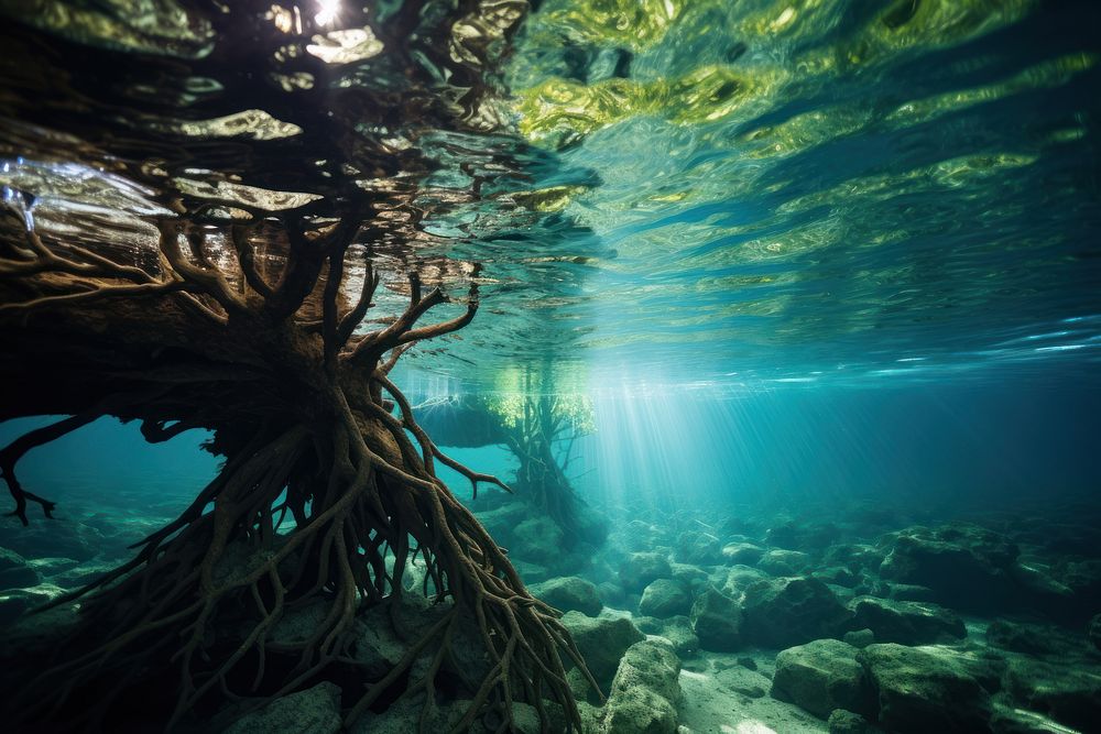 Underwater outdoors nature tree. | Free Photo - rawpixel