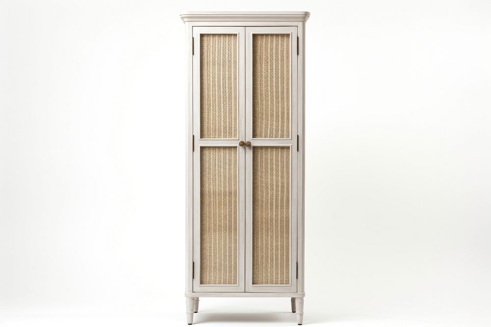 Rattan tall cabinet furniture wardrobe | Free Photo - rawpixel