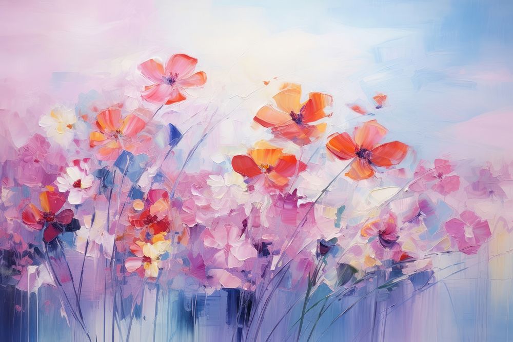 Spring painting flower abstract. AI | Free Photo Illustration - rawpixel
