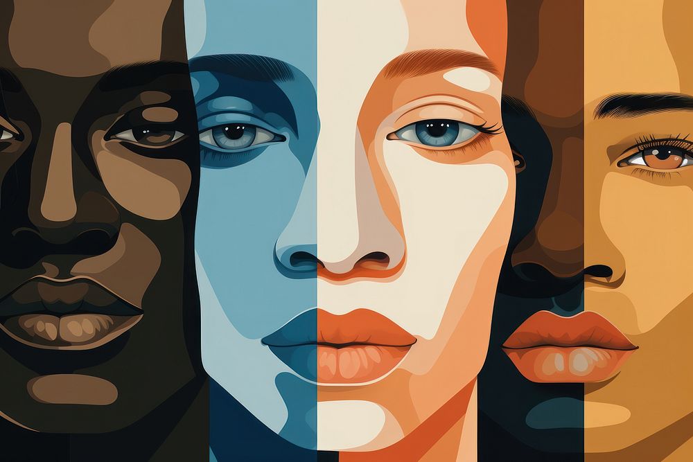 Portrait adult face art. AI | Premium Photo Illustration - rawpixel