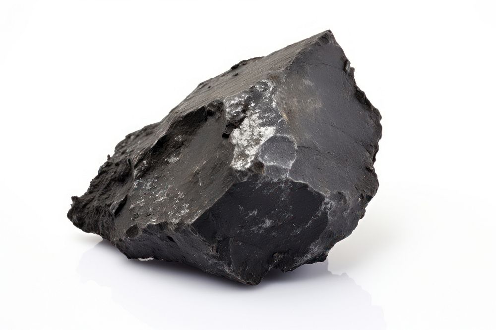 Meteorite mineral rock white background. | Free Photo - rawpixel