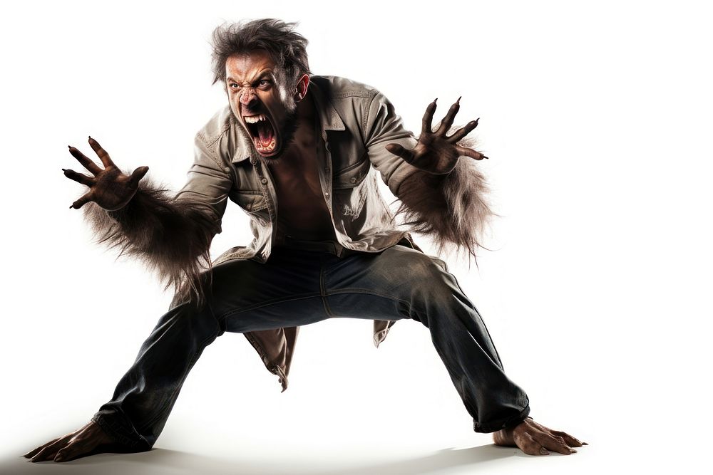 Werewolf shouting portrait dancing. | Free Photo - rawpixel