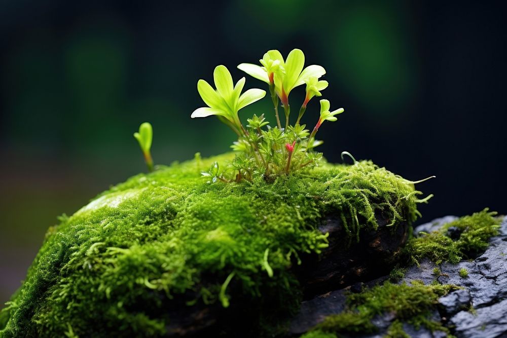 Spring moss flower plant | Free Photo - rawpixel