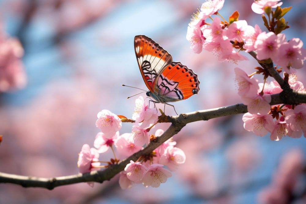 Spring butterfly outdoors blossom. | Premium Photo - rawpixel
