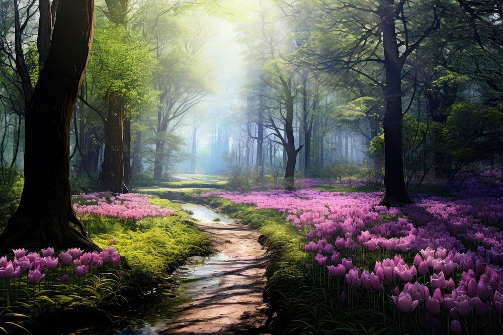 Spring landscape sunlight outdoors. | Premium Photo - rawpixel