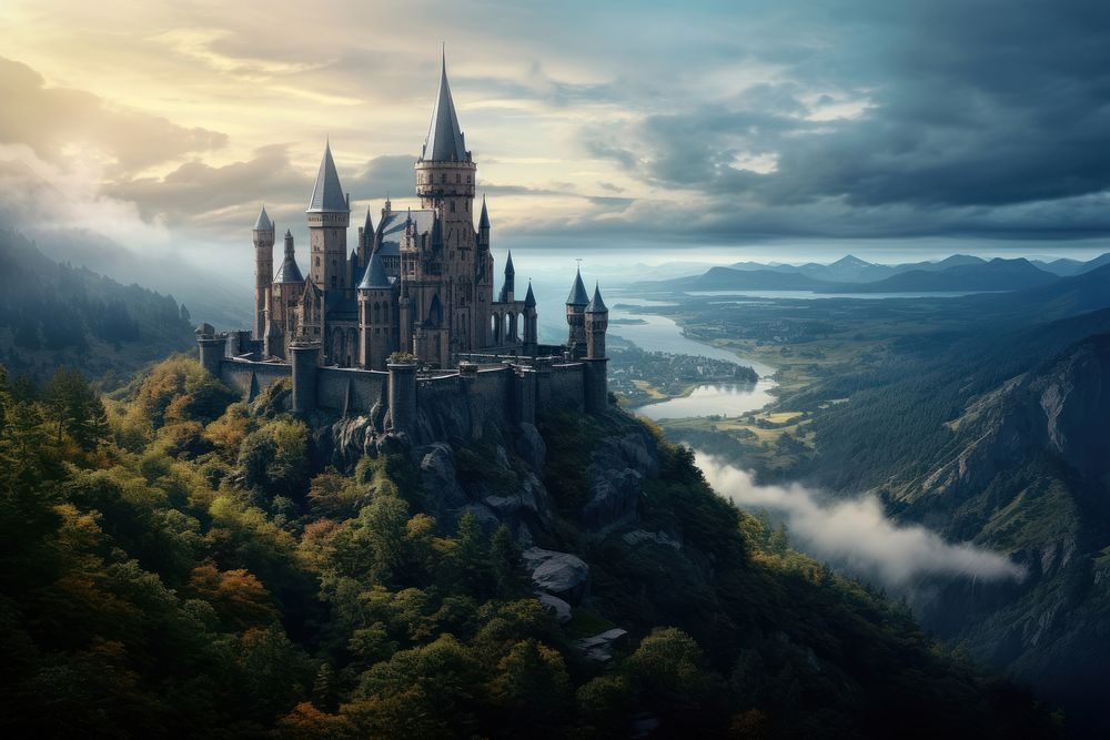 Gothic castles architecture building outdoors. | Free Photo - rawpixel