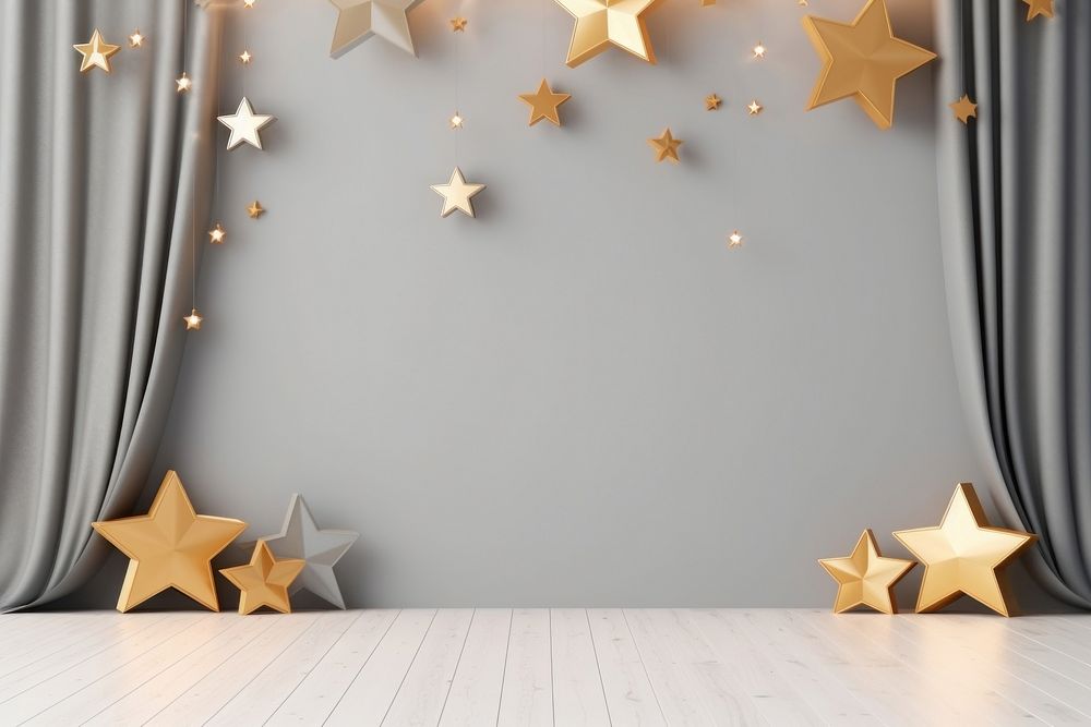 Star backgrounds illuminated decoration. | Premium Photo Illustration ...