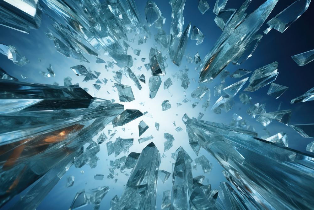 Exploding crystal motion broken. | Premium Photo - rawpixel