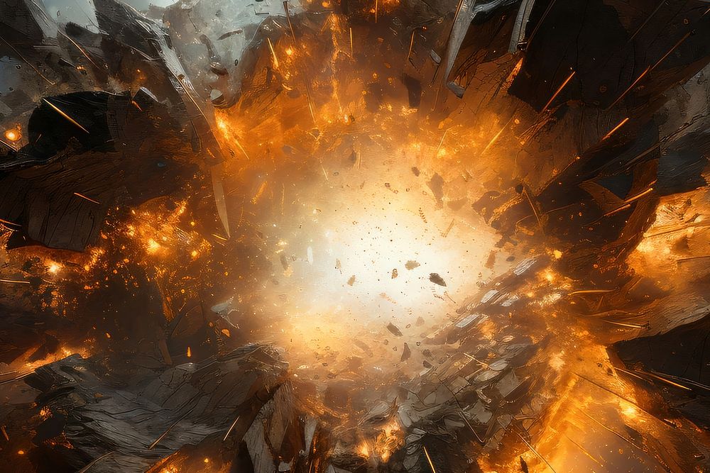 Sci-fi explosion effect backdrop | Free Photo - rawpixel