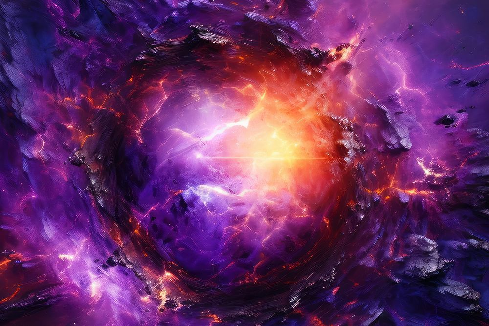 purple chaotic energy heavy explosion | Free Photo - rawpixel