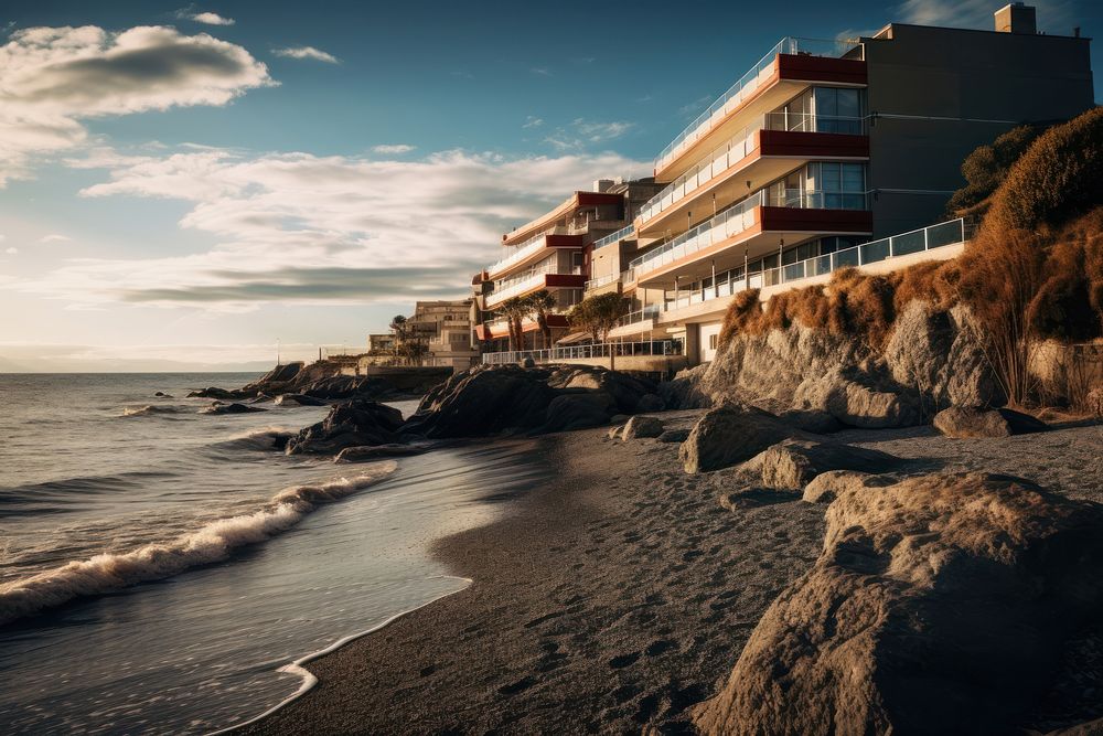 Small hotel sea architecture outdoors. | Free Photo - rawpixel