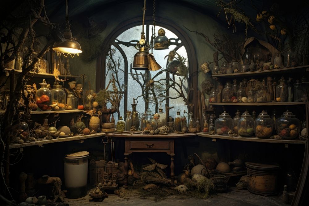 Witch room architecture building art. | Free Photo - rawpixel