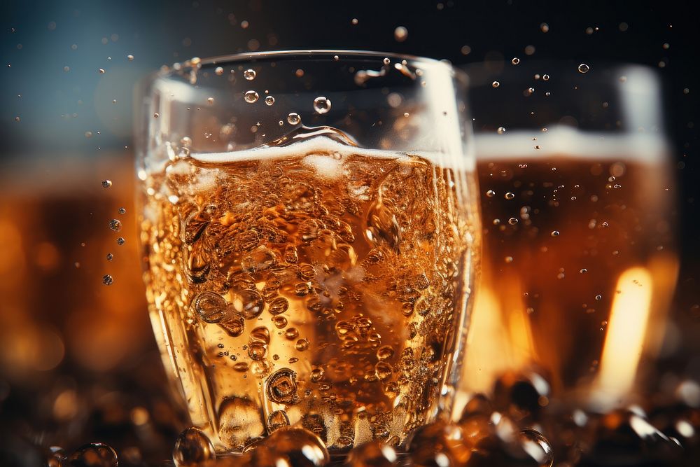 Glass beer bubble drink. | Free Photo - rawpixel