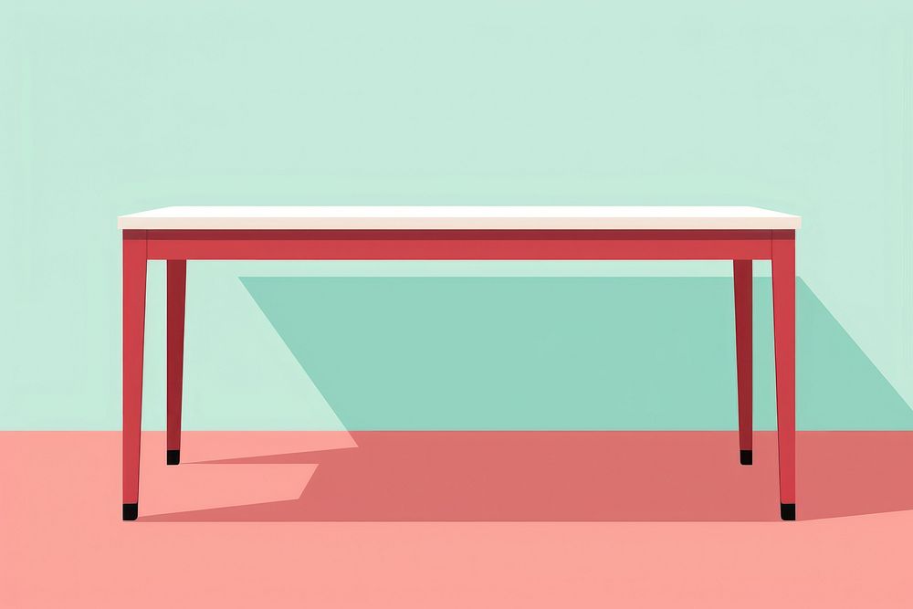 Table furniture desk rectangle. | Free Photo Illustration - rawpixel