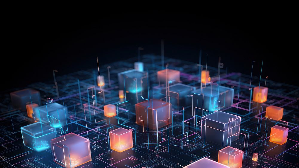 Complexity diagram architecture illuminated. AI | Free Photo ...