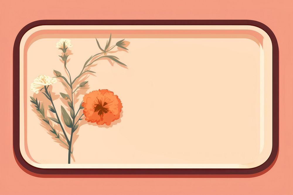 Glass tray flower painting pattern. | Free Photo Illustration - rawpixel