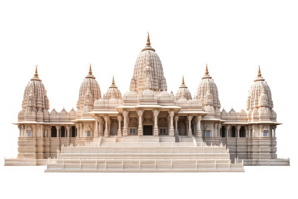 Temple architecture building white background. | Premium Photo - rawpixel