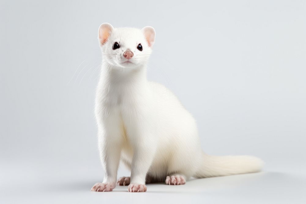 Ermines wildlife animal mammal. AI | Free Photo - rawpixel